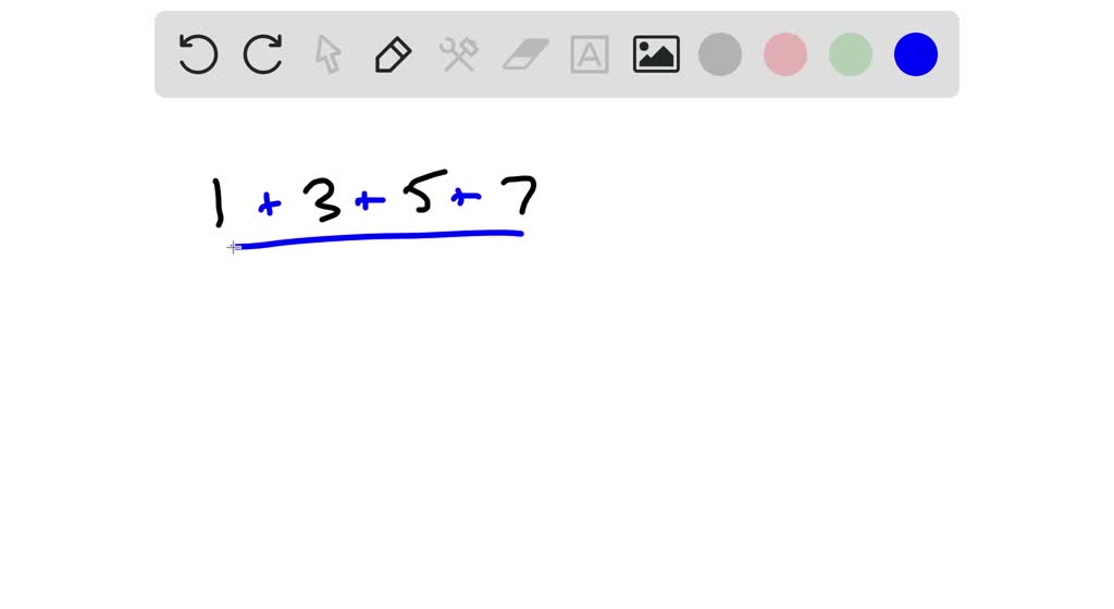 SOLVED:The first four positive odd integers.