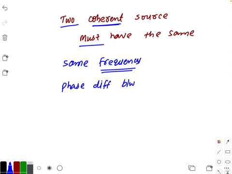 SOLVED:Two coherent sources must have the same (a) amplitude (b) phase ...