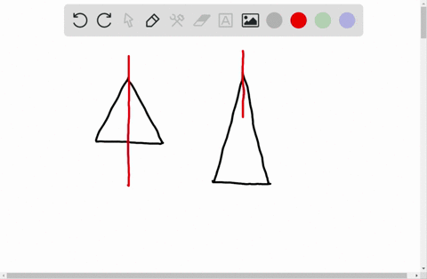 SOLVED:Draw a triangle with the following number of lines of symmetry ...