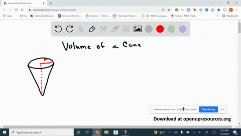 SOLVED:Summary Lesson: The Volume of a Cone