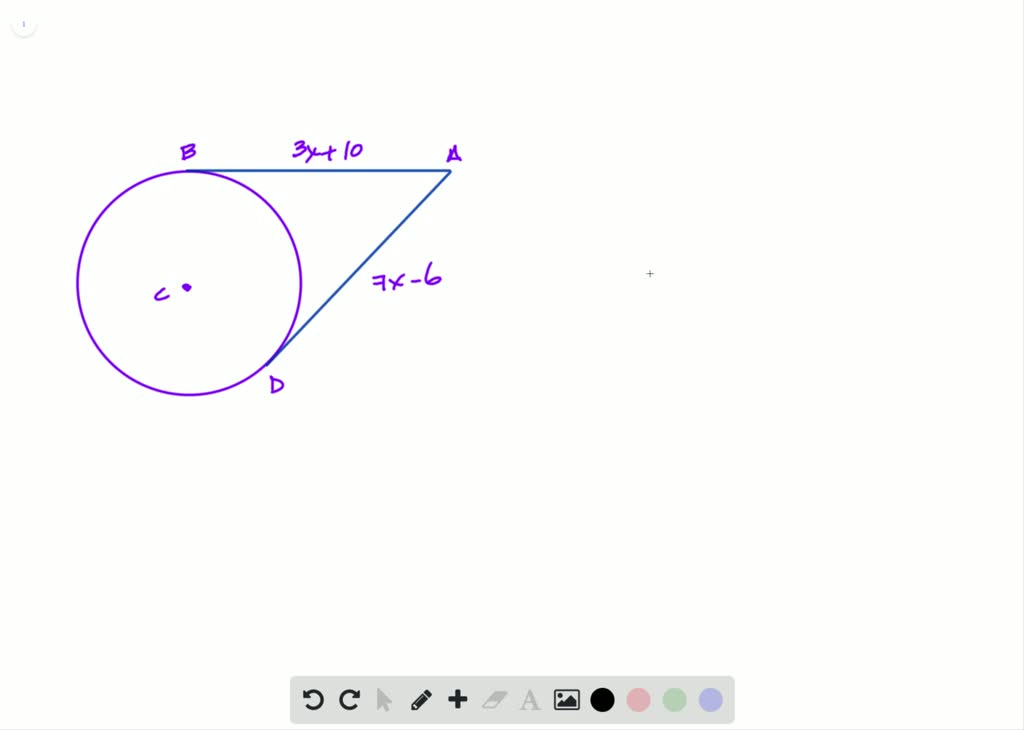 SOLVED:Points B and D are points of tangency. Find the value(s) of x.