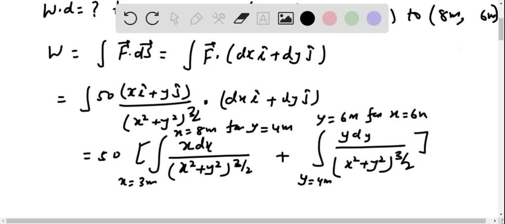 SOLVED:A particle moving in the x y -plane is subject to a force 𝐅(x, y)=(50 N ·m^2) ((x 𝐢̂+y 𝐣̂ ...