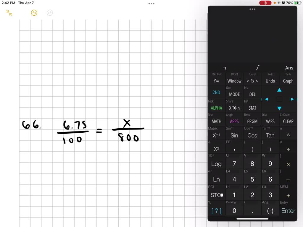 SOLVED Solve The Problem Using A Percent Proportion What Is 64 3 Of