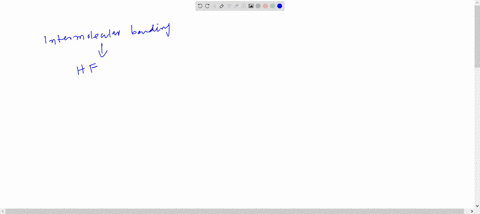 SOLVED: Explain why hydrogen fluoride (HF) has a higher boiling temperature than hydrogen ...