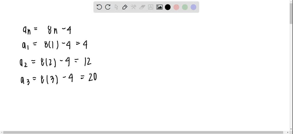 SOLVED:Find the first four terms of each sequence described. Determine whether the sequence is ...
