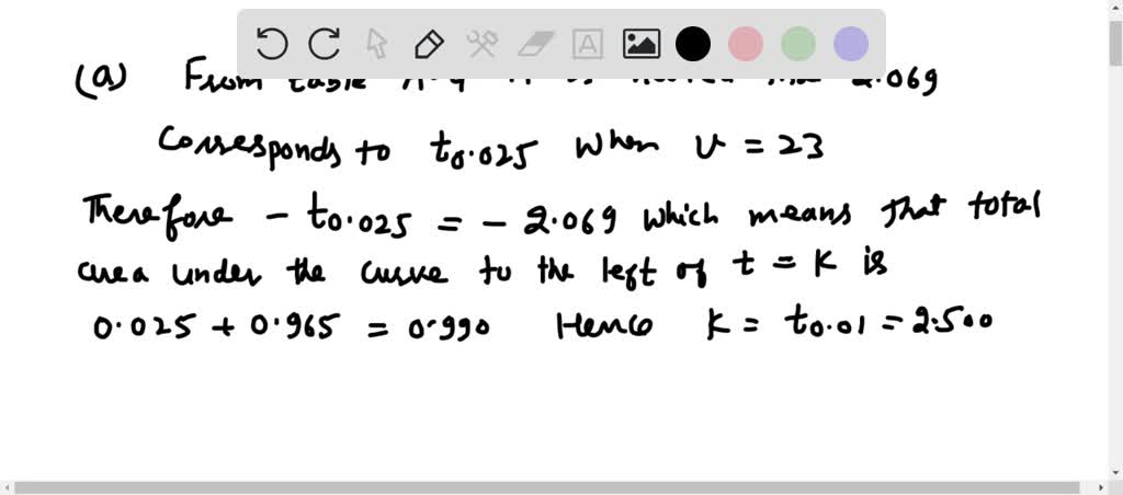 SOLVED:Suppose a random sample of size n=11 is drawn from a normal distribution with μ=15.0. For ...