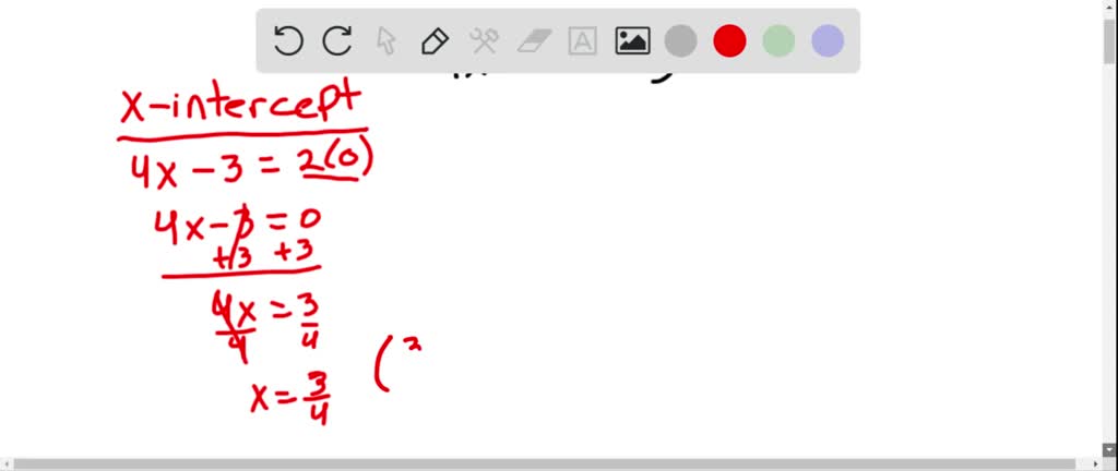 SOLVED:Find the x -intercept and the y -intercept without graphing ...