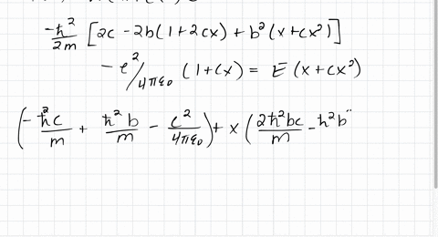 SOLVED:Show that the wave function ψ(x)=A(x+c x^2) e^-b x gives a ...
