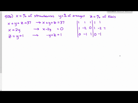 SOLVED:For the following exercises, create a system of linear equations ...