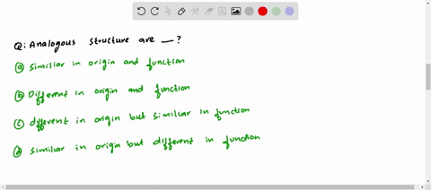 SOLVED:Analogous structures are (a) Similar in origin and function (b) Different in origin and ...