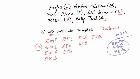 SOLVED: Refer to Exercise 1.38. a. List the 20 possible samples ...