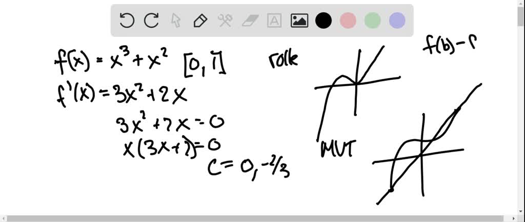 SOLVED:Check the hypotheses of Rolle's Theorem and the Mean Value ...