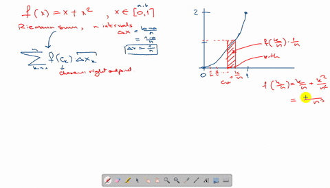 For the functions in Exercises 39-46, find a formula for the Riemann sum obtained by dividing ...
