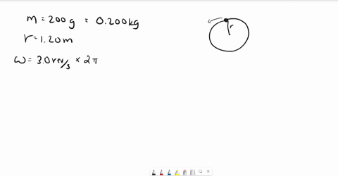 ⏩SOLVED:A 200-g object is tied to the end of a cord and whirled in a ...