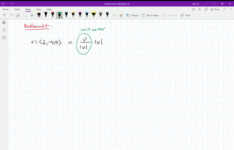 SOLVED:Write the vector 𝐯= 2,-4,4 as a product of its magnitude and a ...
