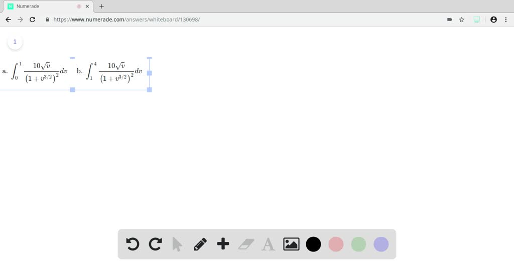 SOLVED:Use the Substitution Formula in Theorem 7 to evaluate the integrals. a. ∫0^1 (10 √(v ...