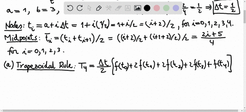 SOLVED: Use (a) the Trapezoidal Rule, (b) the Midpoint Rule, and (c) Simpson's Rule to ...