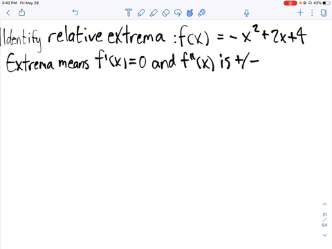 SOLVED:Find the absolute extremum, if any, given by the second ...