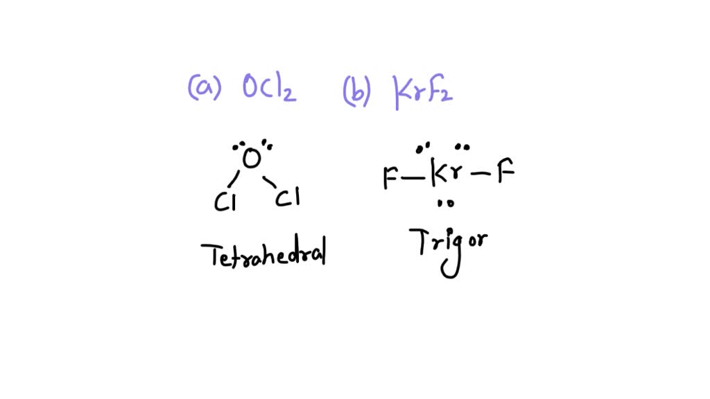 SOLVED:Write Lewis structures and predict the molecular structures of ...