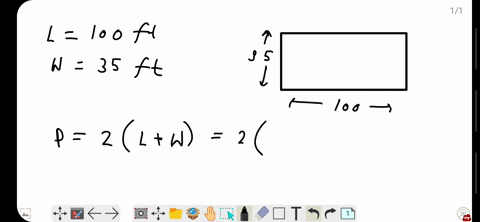 SOLVED:Find the area and perimeter of the rectangle with length L and ...
