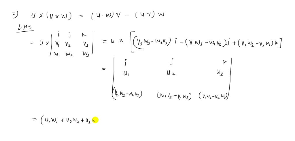 Solveduse Index Notation To Re Write The Following Expressions In A Simpler Form A 𝐚 ·𝐛 ×𝐚