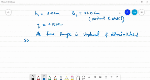 SOLVED:A 2.0 -cm-tall object is placed in front of a mirror. A 1.0 ...