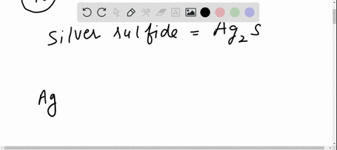 SOLVED:The tarnish that appears on silver is silver sulfide, which is ...