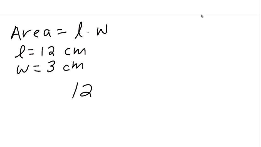SOLVED The Formula For The Area Of A Rectangle In Square Units Is Given