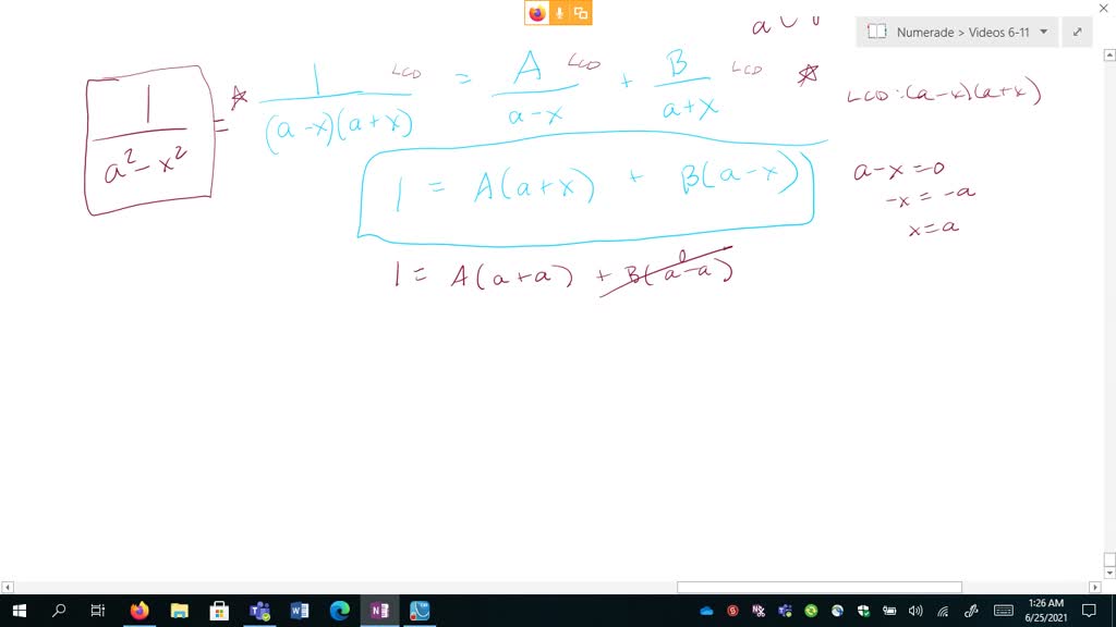 SOLVED:Writing the Partial Fraction Decomposition , write the partial ...