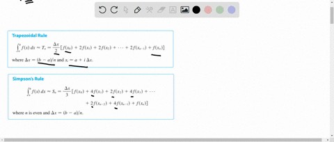 ⏩SOLVED:Using the Trapezoidal Rule and Simpson's Rule. Approximate ...