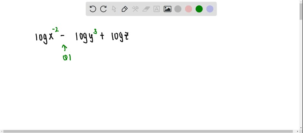 SOLVED:Write each logarithmic expression as one logarithm. See Example 7. -2 logx-3 logy+logz