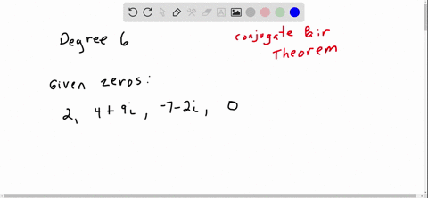 SOLVED:Information is given about a polynomial function f whose coefficients are real numbers ...