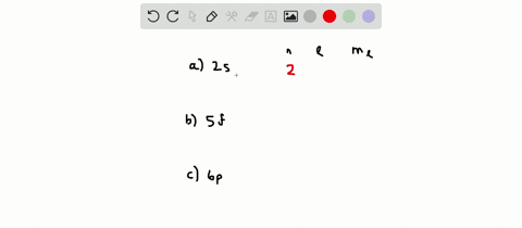 SOLVED:For the following atomic orbitals, give the values of the ...