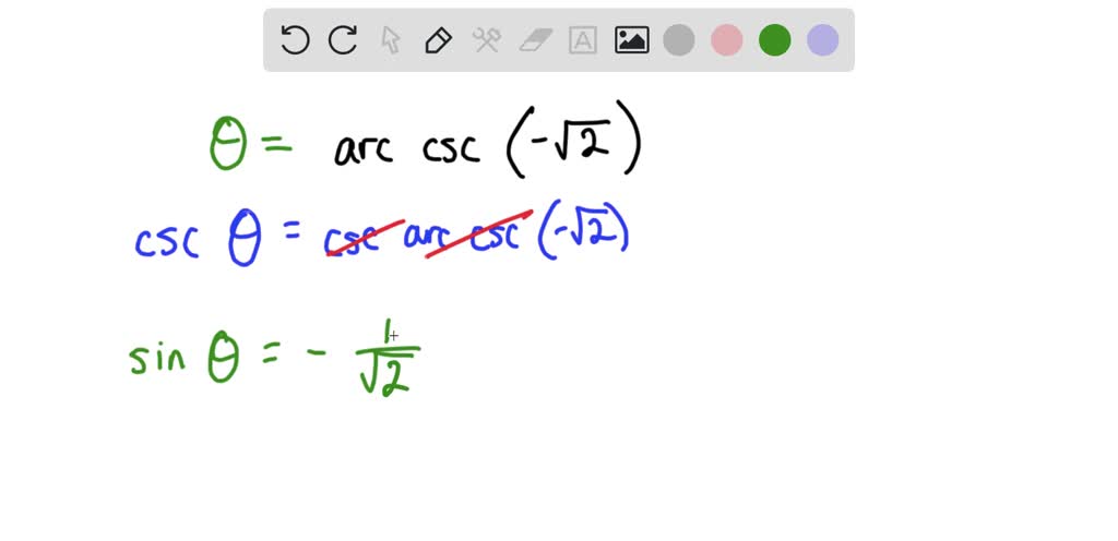 SOLVED:Calculate the value of the given inverse trigonometric function ...