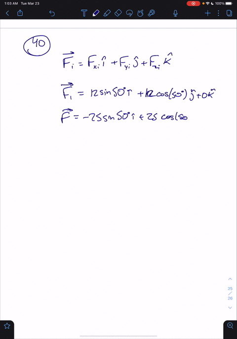 Solved Three Forces Act On An Object Two Of The Forces Are At An Angle Of 100 ∘to Each Other
