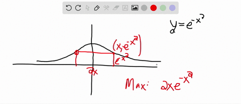 SOLVED:A rectangle has one side on the x -axis and the upper two vertices on the graph of y=e^-x ...