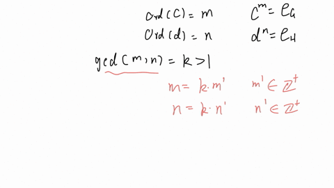 SOLVED: If G is a group with subgroups A, B of orders m, n, respectively, where m and n are ...