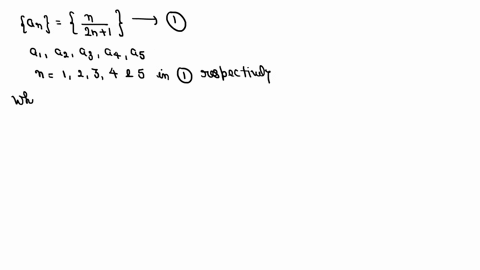 ⏩SOLVED:Provide the first five terms of the given sequence. Unless ...