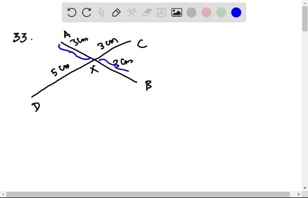 SOLVED:A line segment is bisected if its two parts have the same length. Which line segment, A B ...