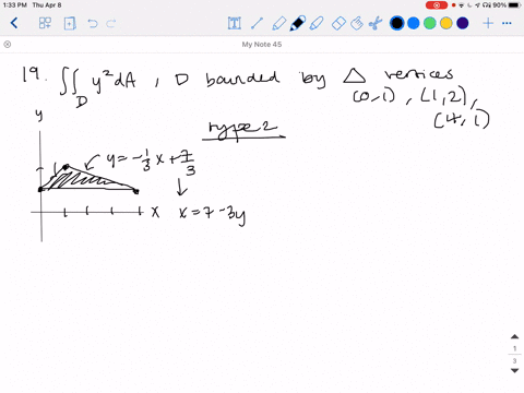 SOLVED:17-22 Evaluate the double integral. ∬D y^2 d A D is the ...