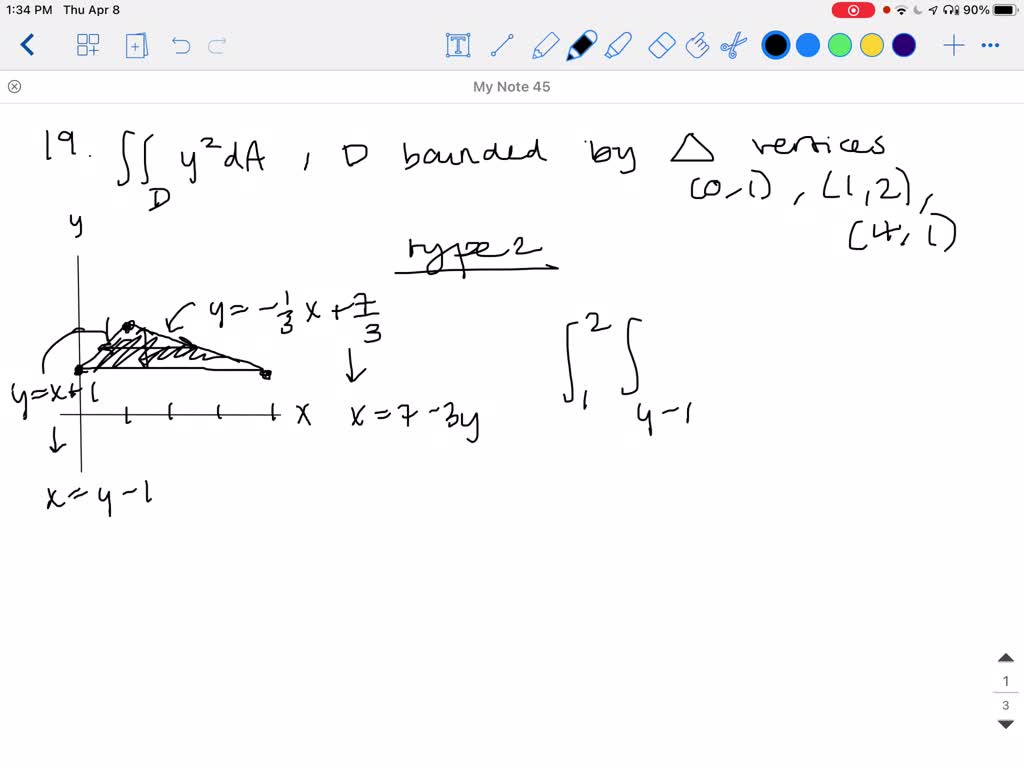 SOLVED:17-22 Evaluate the double integral. ∬D y^2 d A D is the ...