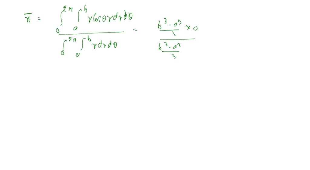 SOLVED:Recall that an annulus is the region between two concentric ...