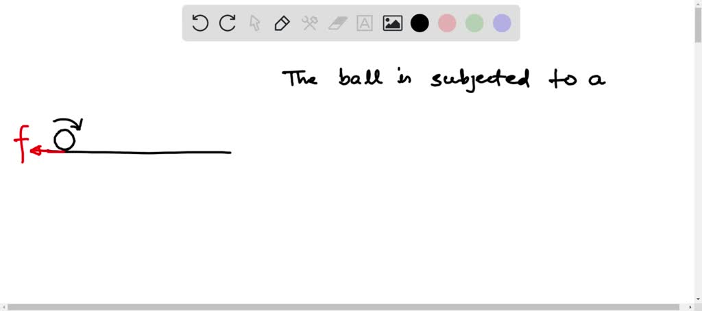 A ball rolling along a floor doesn't continue rolling indefinitely. Is ...