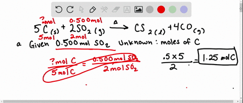 SOLVED:Given a quantity in moles of reactant or product, use a mole-mole factor from the ...