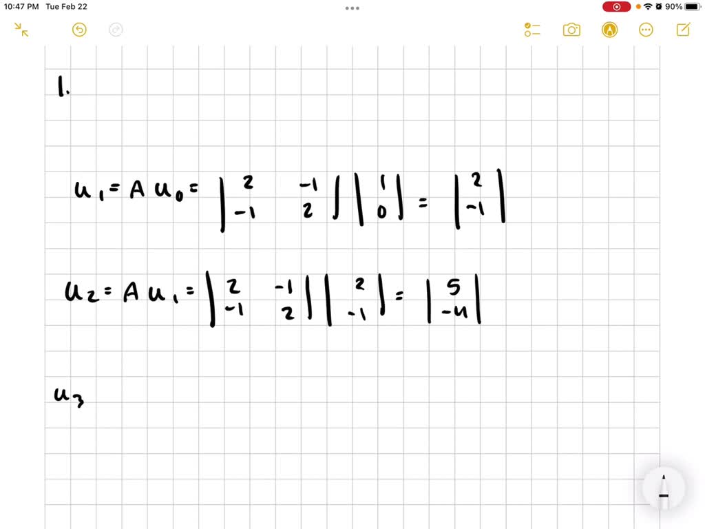 SOLVED:Upon setting the tolerance equal to ε=10^-10, use the power method to approximate the ...