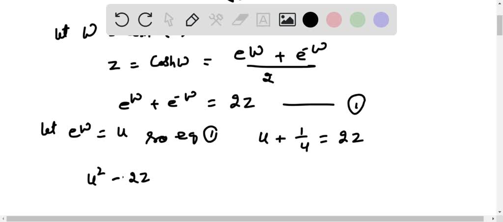 Verify the formulas. cosh^-1 z=ln(z ±√(z^2-1))=±ln(z+√(z^2-1)) | Numerade