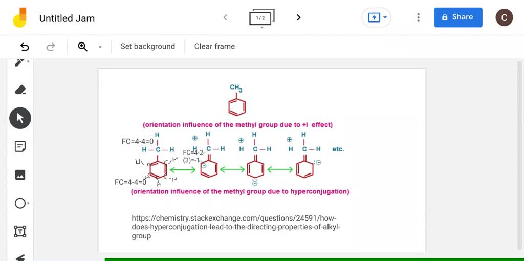 SOLVED: Draw mechanism of nitration of toluene, starting from ...