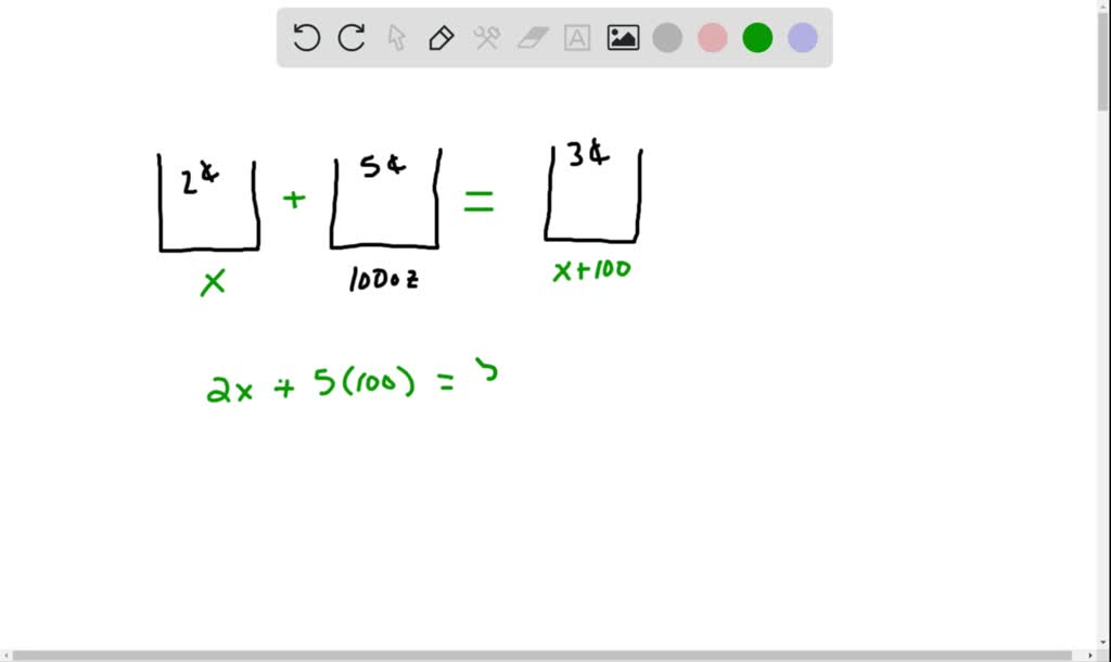 ⏩SOLVED:Lee Ann Spahr wants to mix tea worth 2 ∉per oz with 100 oz ...