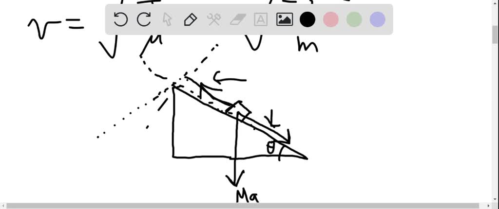 SOLVED:Review problem. A block of mass M, supported by a string, rests on an incline making an ...