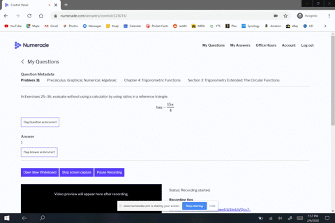 SOLVED: In Exercises 25–36, evaluate without using a calculator by using ratios in a reference ...